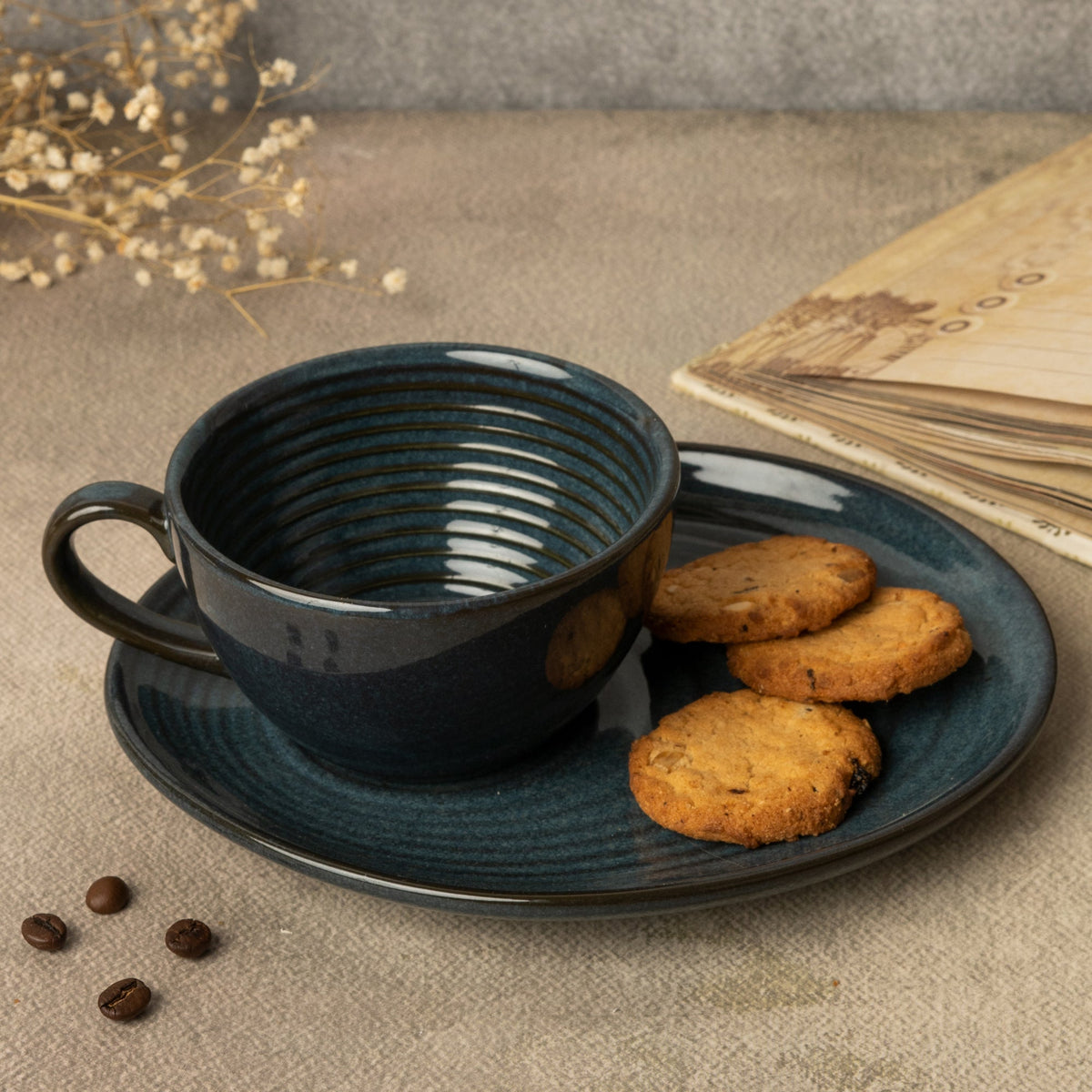 Aliyah Porcelain | Set of 1 | Cup and Saucer Set – Bodhi House